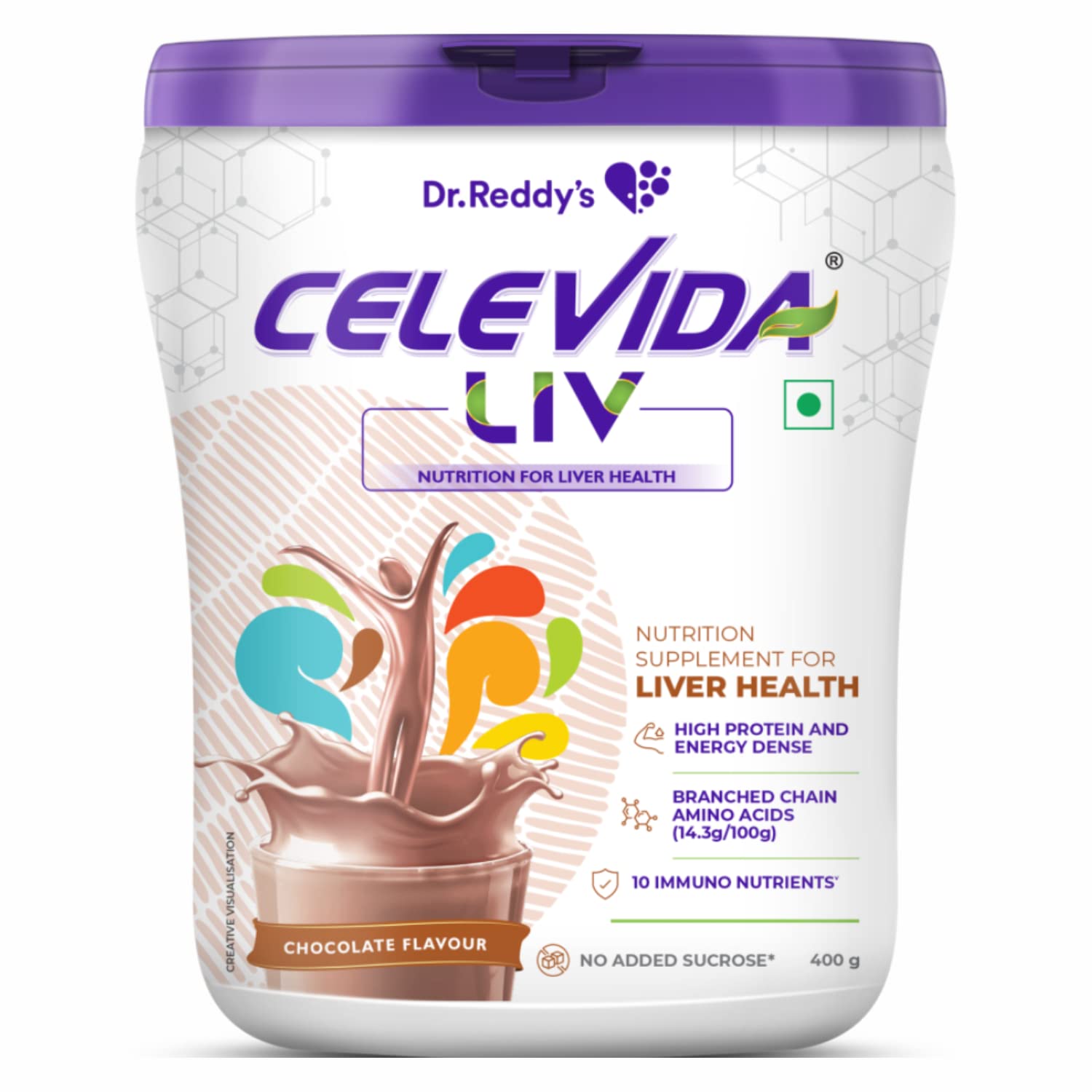 Dr.Reddy’s Celevida Liv | Nutrition Drink for liver health | Chocolate ...
